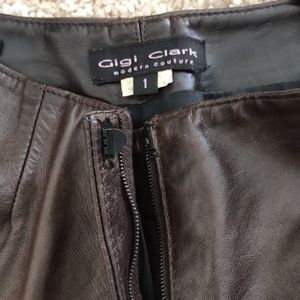 Gigi Clark | Pants & Jumpsuits | Brown Leather Pants | Poshmark